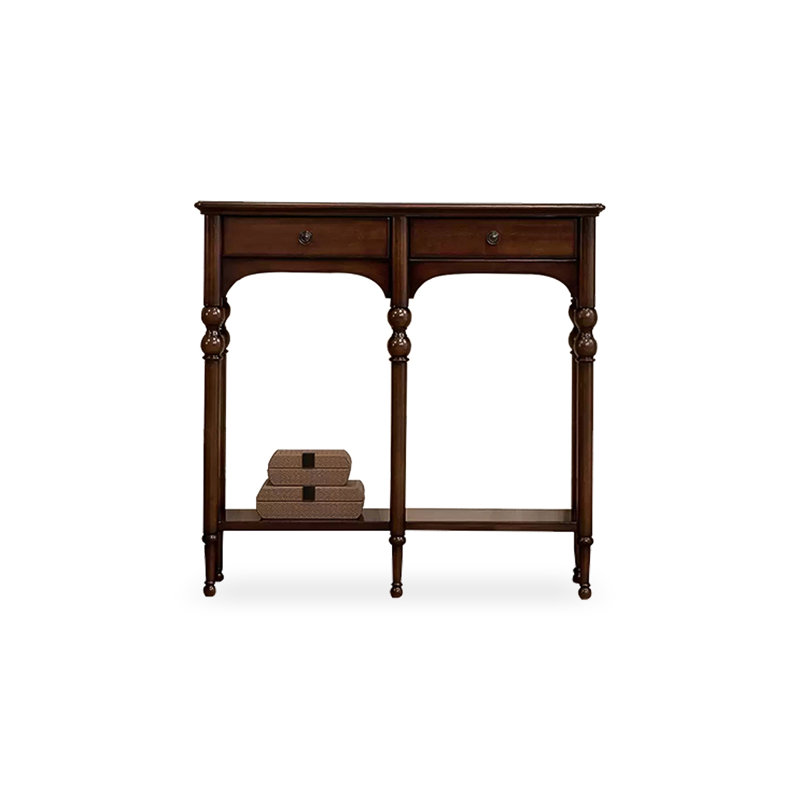 Rite Treasure 43.31" Cherry Rectangular Solid Wood Console Table | Wayfair